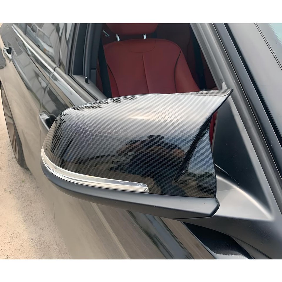 M STYLE CARBON FIBER REPLACEMENT MIRROR COVERS CAPS FOR 20-23 TOYOTA ...