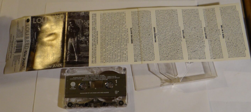 Lou Reed - New York 1989 Sire Cassette - VG-EX HTF! | eBay