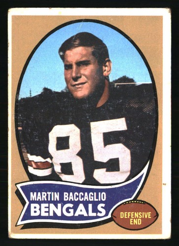 Martin Baccaglio 1970 Topps #187 Football Card | eBay