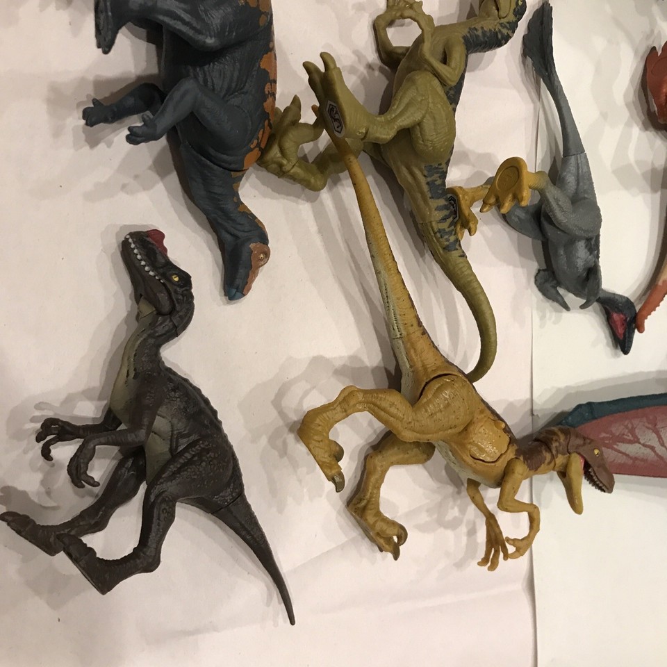 Jurassic World Jurassic Park Mixed Dinosaur Lot - 14 pc - Spinosaurs ...