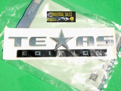 OEM TEXAS EDITION EMBLEM BADGE NAMEPLATE SILVERADO SIERRA 2019-2024 NEW ...