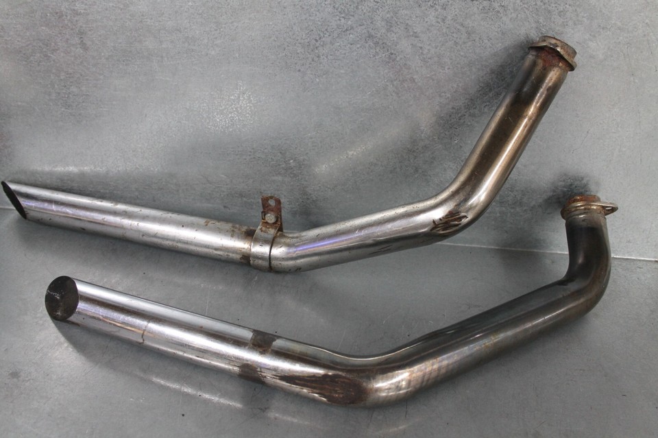 Vintage Harley Davidson Shovelhead Exhaust Pipes Straight Pipes Drag ...