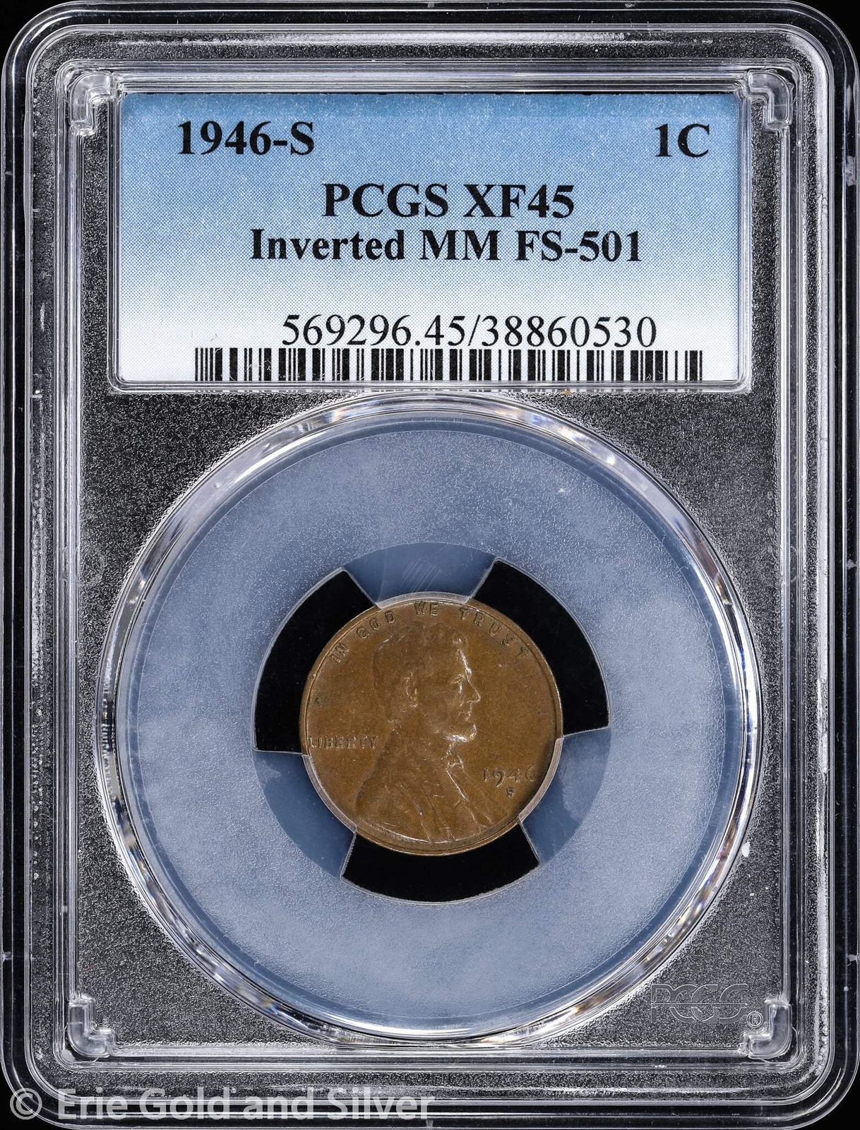 1946-S 1C Lincoln Wheat Cent PCGS XF 45 | Inverted MM FS-501 | eBay