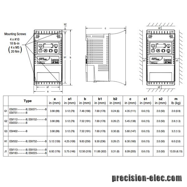 Buy ESV112N01SXB - 1.5 HP Lenze AC Tech SMVector Series VFD | eBay