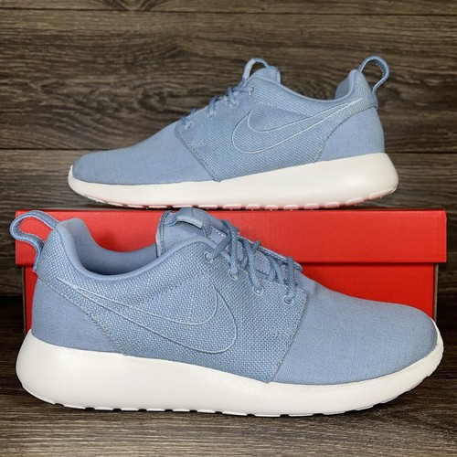 Nike Men's Roshe One Premium Blue Gray Athletic Running Shoes Sneakers ...