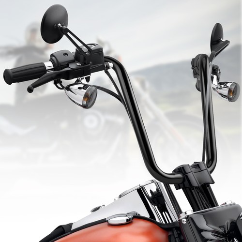 16/14/12" Ape Hanger Bar 1 1/4" Handlebar For Harley Softail Heritage ...
