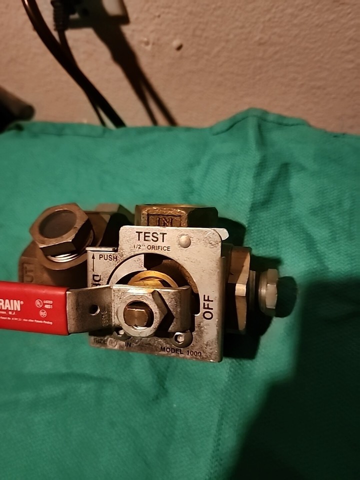 AGF MANUFACTURING MODEL 1000 1" INSPECTORS TEST AND DRAIN VALVE 1/2 ...