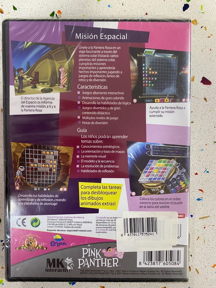 Pink Panther La Pantera Rosa Misión Espacial Game PC CD-ROM New Sealed ...