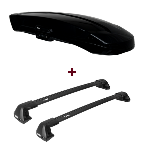 Dachbox Thule Vector L + Dachträger Thule WingBar Edge für Audi A7 C7 ...