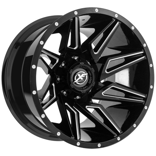 XF Off-Road XF-218 20x10 6x135/6x5.5" -24mm Black/Milled Wheel Rim 20 ...