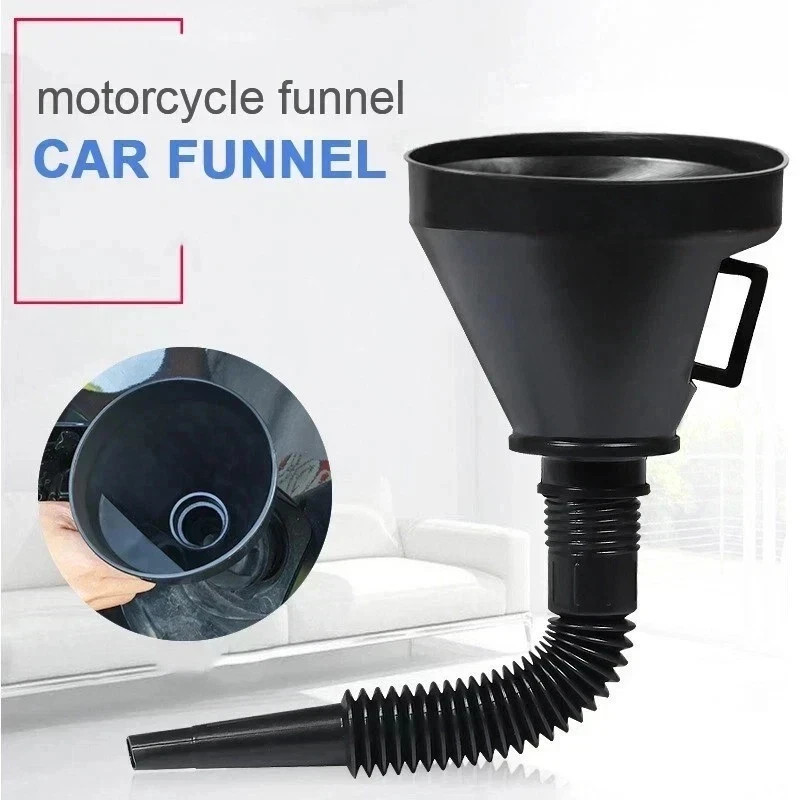 Flexible Large Funnel Oil Water Gas Fuel Spout Funnel for Car ...