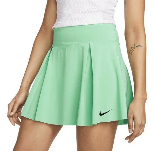 NIKE WOMEN DRI-FIT ADVANTAGE TENNIS GOLF SKIRT SPRING GREEN/BLACK SZ M ...