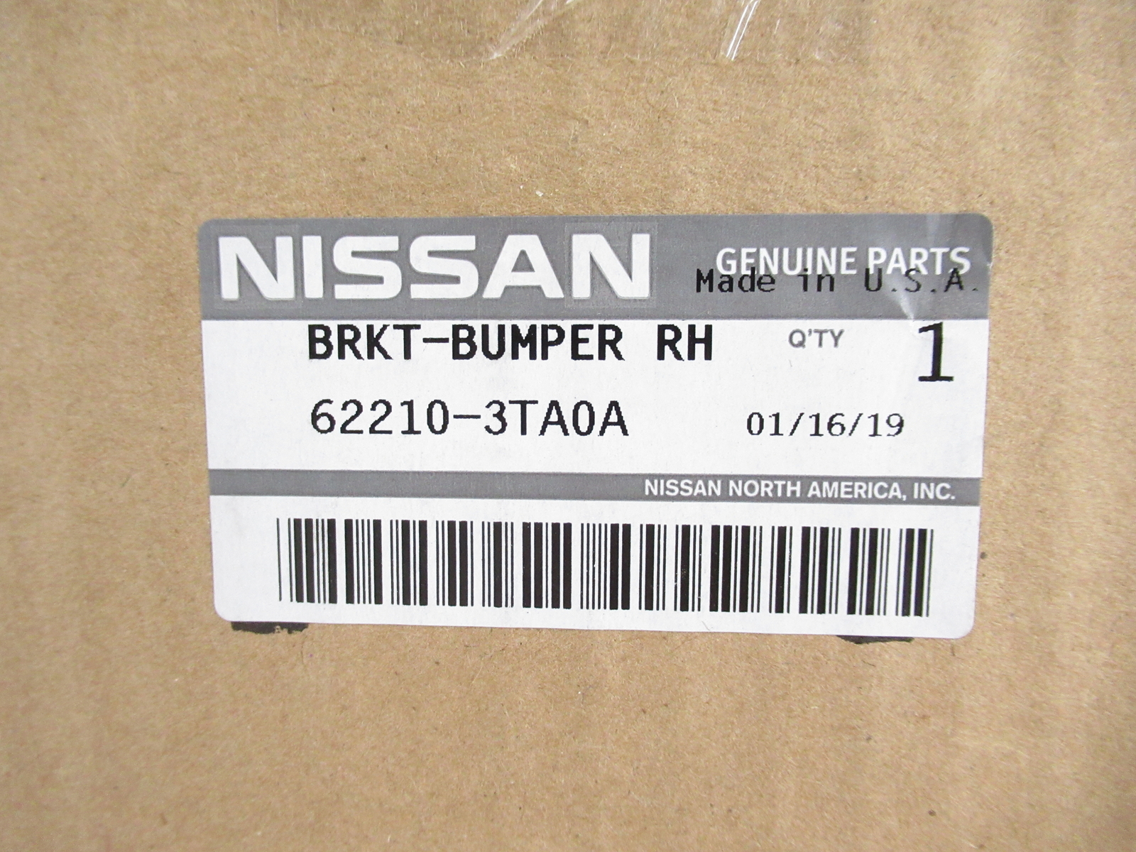 Genuine OEM Bumper Impact Bar Bracket for Nissan 622103TA0A for sale ...