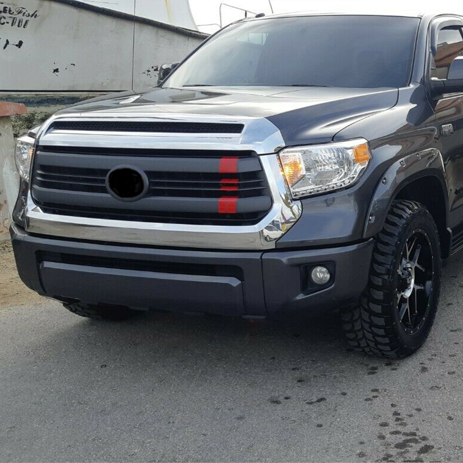 For Toyota Tundra 2014-2021 Chrome Front Upper Hood Bulge Molding ...