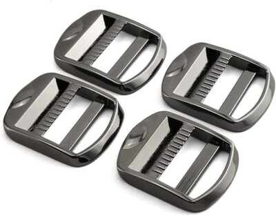 Metal Ladder Lock Buckle Slider Adjustable Zinc Alloy Buckles for Black ...