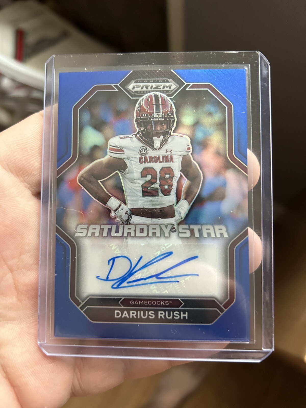 Darius Rush Prizm Auto /149 Blue Pittsburgh Steelers | eBay