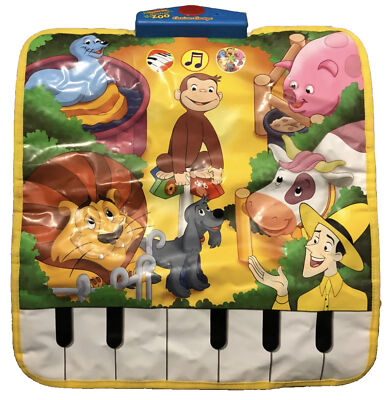 CURIOUS GEORGE Monkey See Monkey Do Zoo Floor Piano 2007 Marvel Toys | eBay