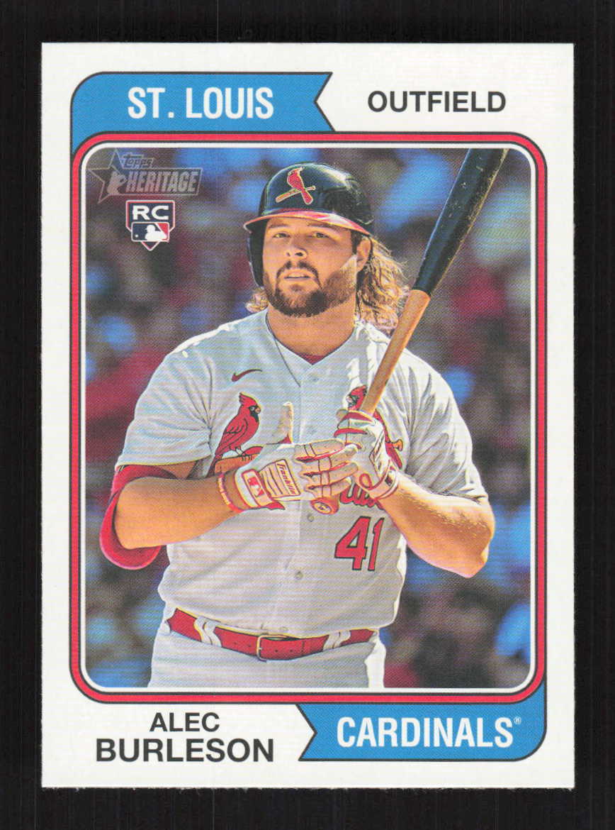 Alec Burleson RC 2023 Topps Heritage St. Louis Cardinals #171 | eBay