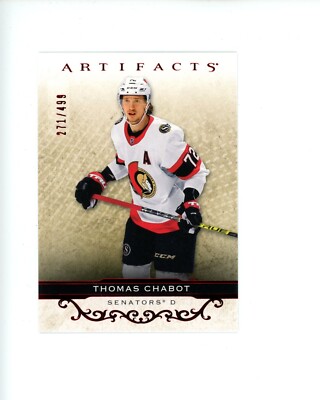 2021-22 Upper Deck Artifacts Ruby/Red Thomas Chabot #d 271/499 #98 | eBay