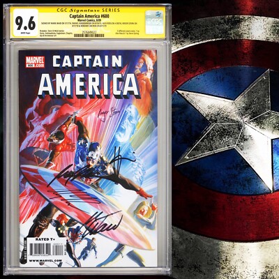 CGC 9.6 SS Captain America #600 signed Waid, Albuquerque, Ross, Stern ...