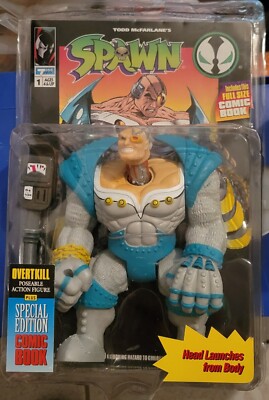 Vintage 1994 OVERTKILL Todd McFarlane's SPAWN Action Figure & Comic Book **NEW** | eBay