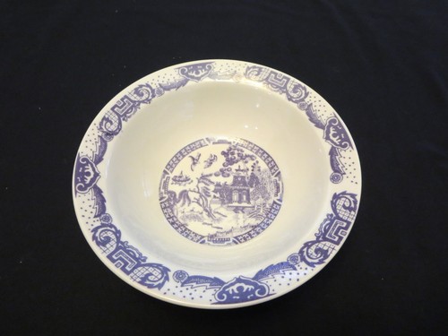 Vintage Country Chef Willow Blue Stoneware Rim Soup Bowl | eBay