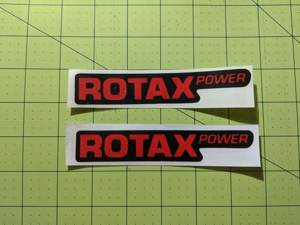 ROTAX Dual Color (x2) PAIR Vinyl Decal Sticker Graphics Skidoo BRP ...