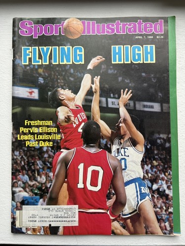 Sports Illustrated April 7, 1986, Pervis Ellison Leads Louisville vs ...