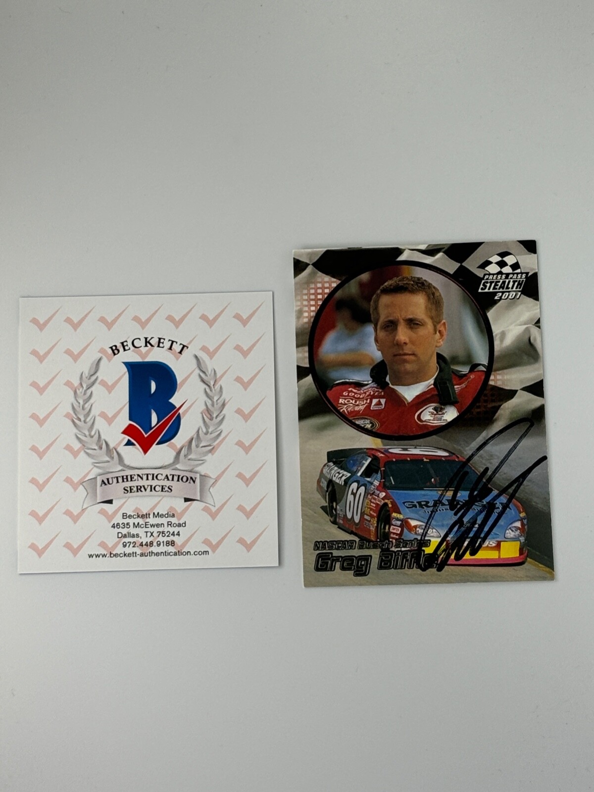 GREG BIFFLE AUTO BECKETT AUTHENTICATED AUTOGRAPH PRESS PASS STEALTH | eBay