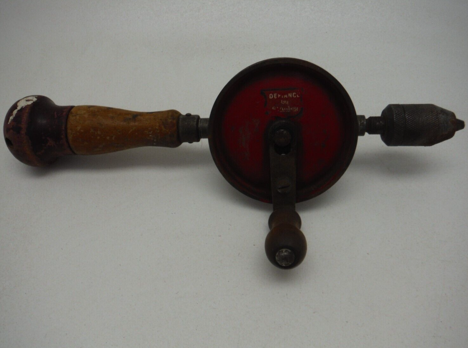 Vintage Defiance by Stanley No. 1220 Eggbeater Style Hand Crank Drill ...