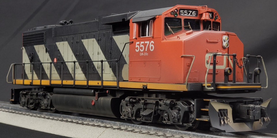 CUSTOM MTH Premier O Scale/3 Rail Canadian National GP38-2W Locomotive ...