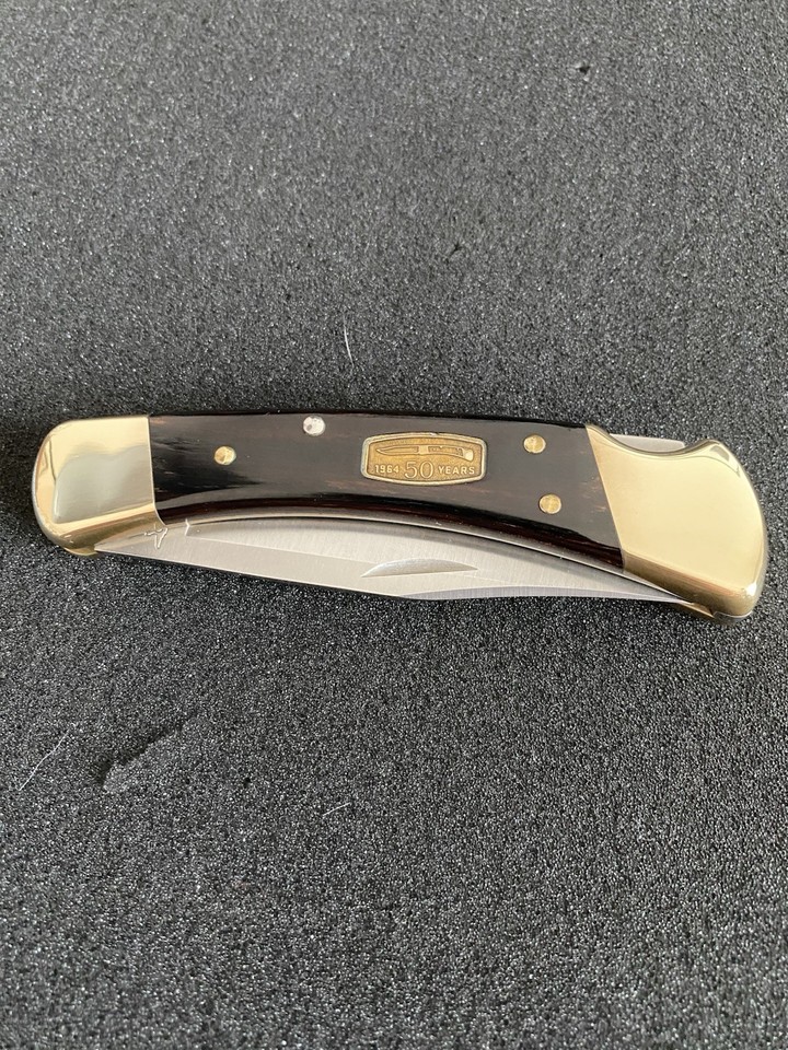 Buck Model 110 Folding Hunter Knife 50th Anniversary Edition with ...