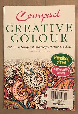 Compact Creative Colour Coloring Book Handbag Size Issue 10 UK FREE ...