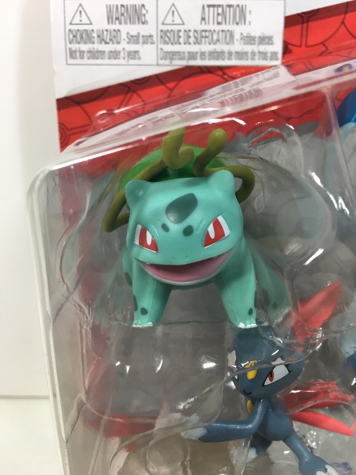 Bulbasaur + Sneasel + Glaceon Pokemon Battle Figure Set + 2 Bonus TCG ...