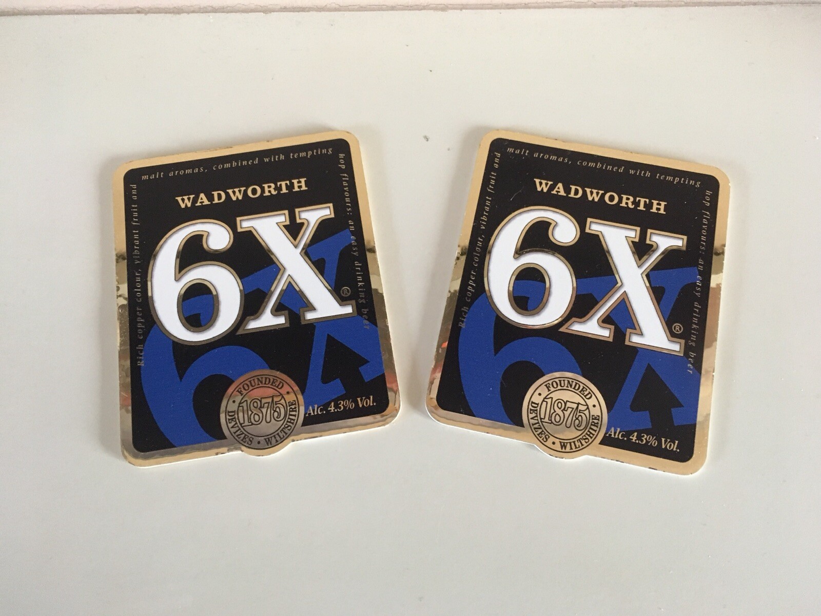 Pair Of Wadworth 6X Beer Pump Clip Breweriana | eBay