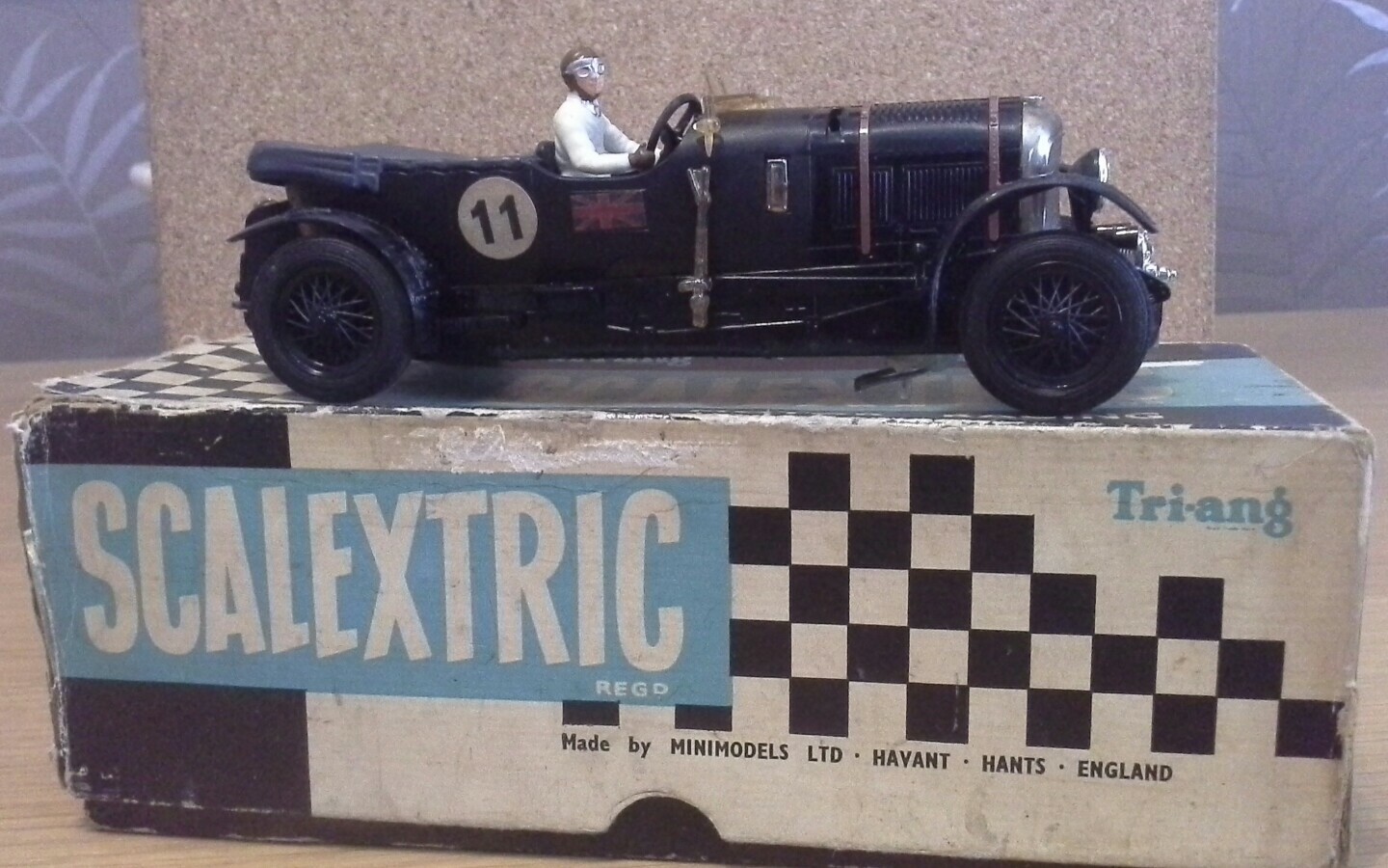 Vintage scalextric black Bentley c64 car boxed. | eBay