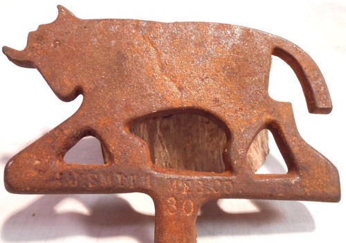 Antique Cast Iron CIRCUS CARNIVAL SHOOTING GALLERY COW TARGET | eBay