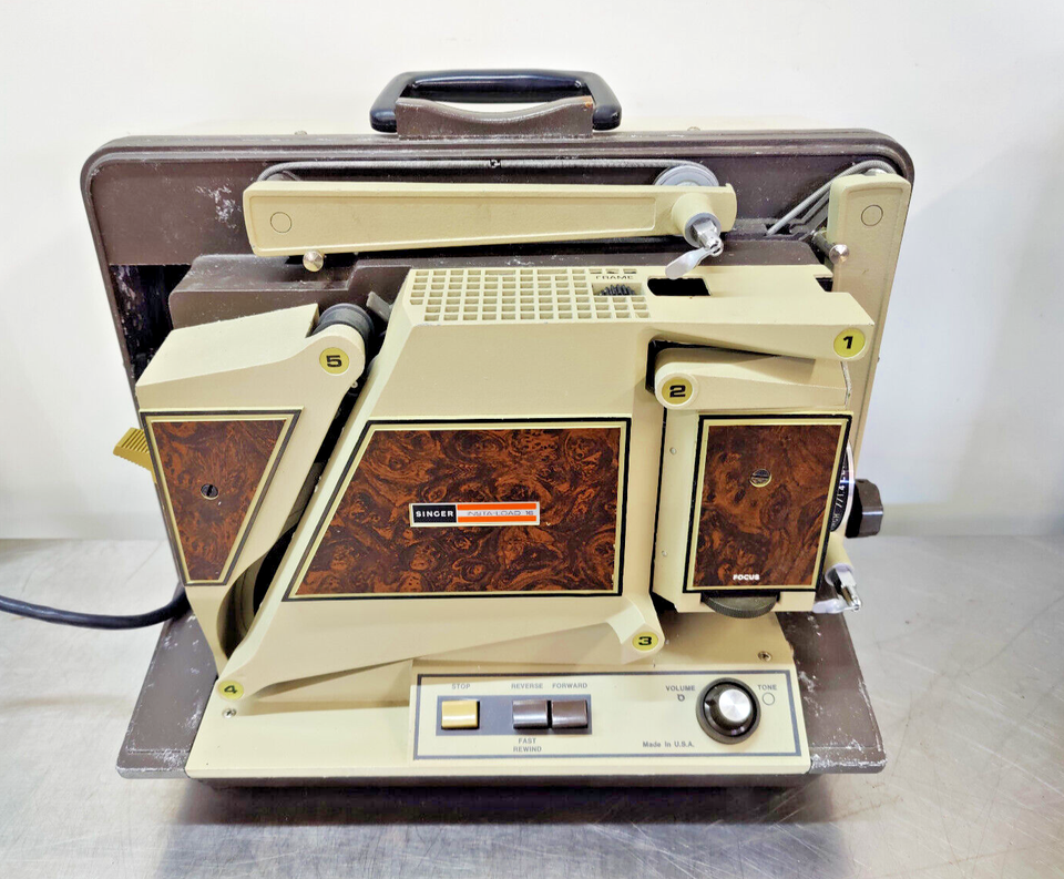 VINTAGE SINGER INSTA-LOAD 16 16mm MOVIE SOUND PROJECTOR | eBay