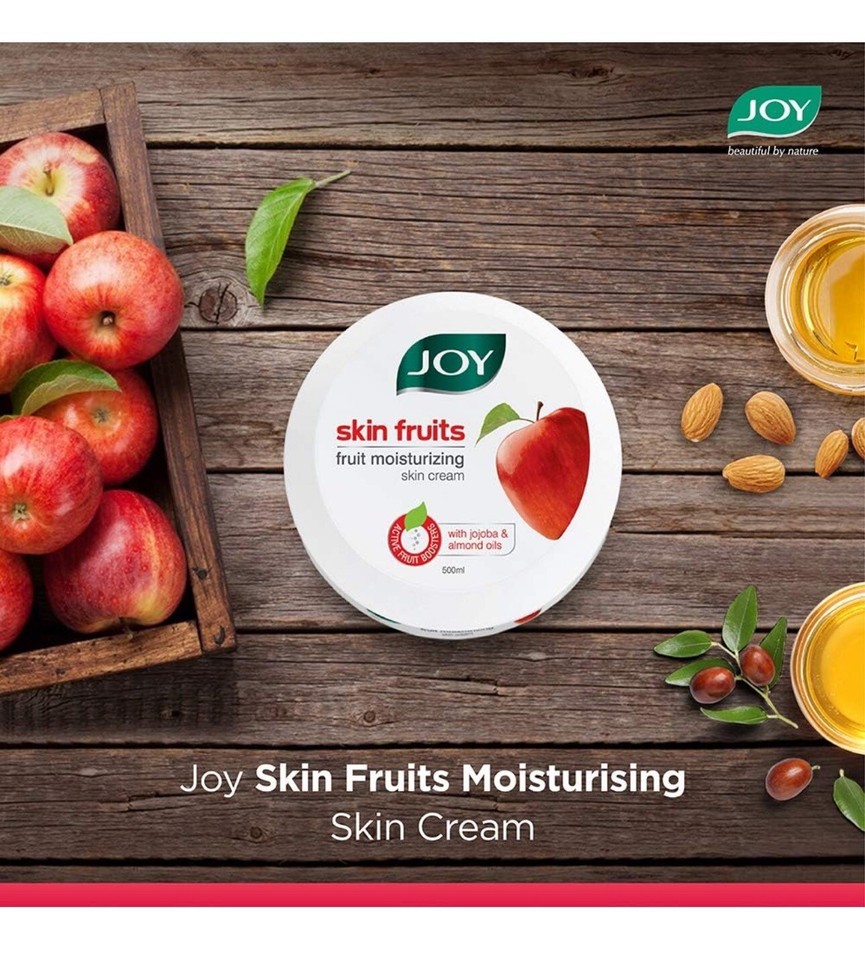 Joy Skin Fruits Moisturizing Skin Cream With Apple, Jojoba & Almond Oil ...