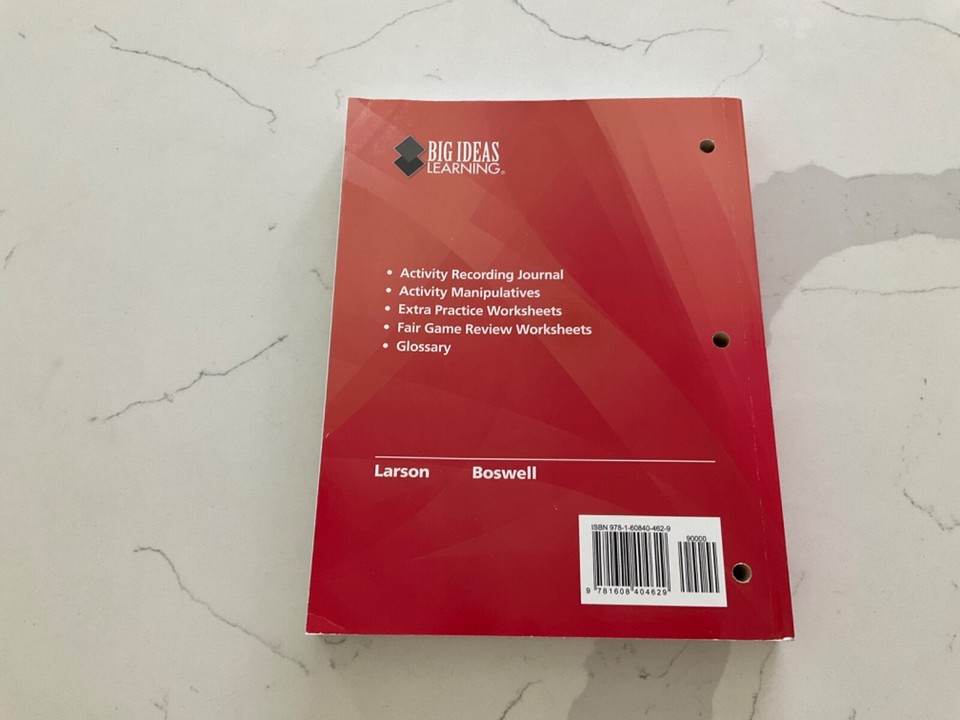 Big Ideas Math Record and Practice Journal Accelerated | eBay