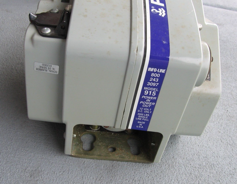 Powerwinch Model 915 Trailer winch-3000 lbs. Pull Single Line Cable ...