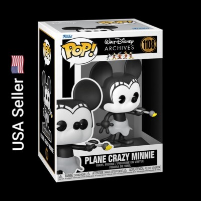 Funko Pop! Disney: Minnie Mouse - Plane Crazy Minnie 1108 Walt Disney ...