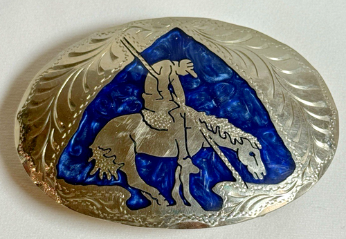 VTG End Of The Trail Western Belt Buckle Native American, Award Design ...