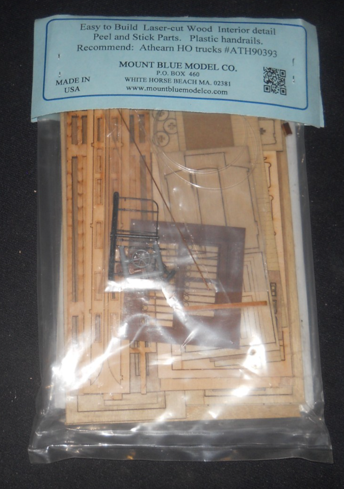 On30 Mount Blue Model Short 18' Business/Observation Car Kit w ...