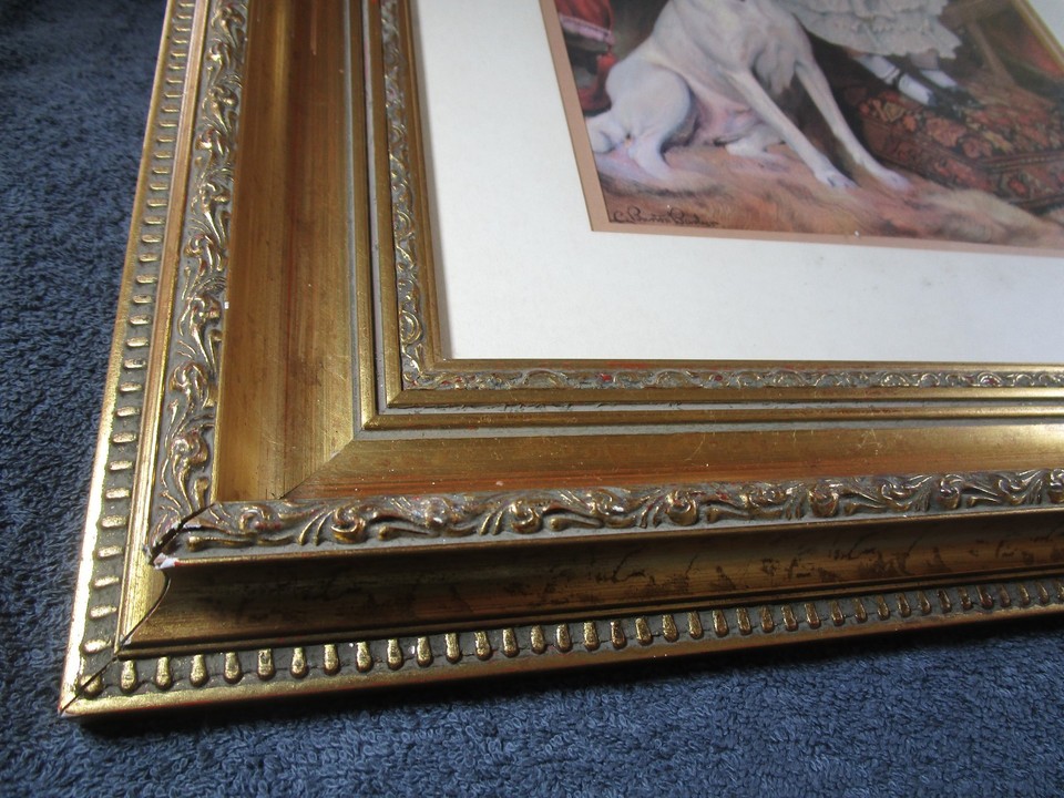 Lovely Large Vintage Gilt Framed Charles Burton Barber Print - The ...