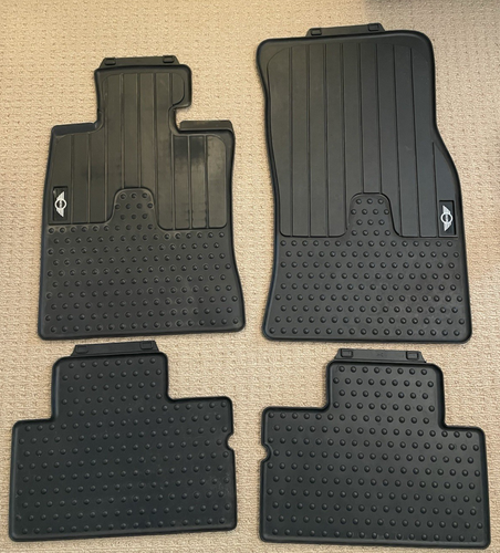 OEM R55 R56 Mini Cooper Winter Rubber Floor Mats Full Set 441790 416195 ...