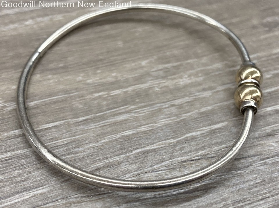 LeStage 14K Gold Screw Ball Clasp on 925 Sterling Silver Cape Cod ...