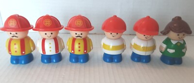 SHELCORE Lot Of 6 Vintage People Toy Figures - Construction Worker ...