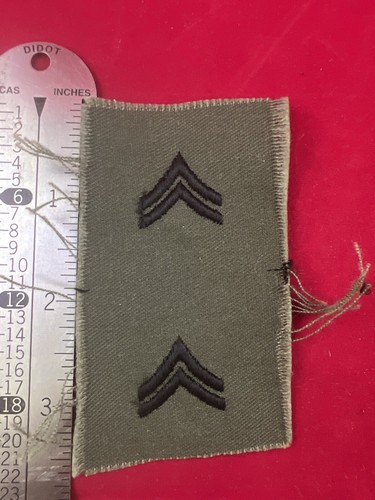 VINTAGE US Army CORPORAL Rank Insignia Sew On Patch | eBay