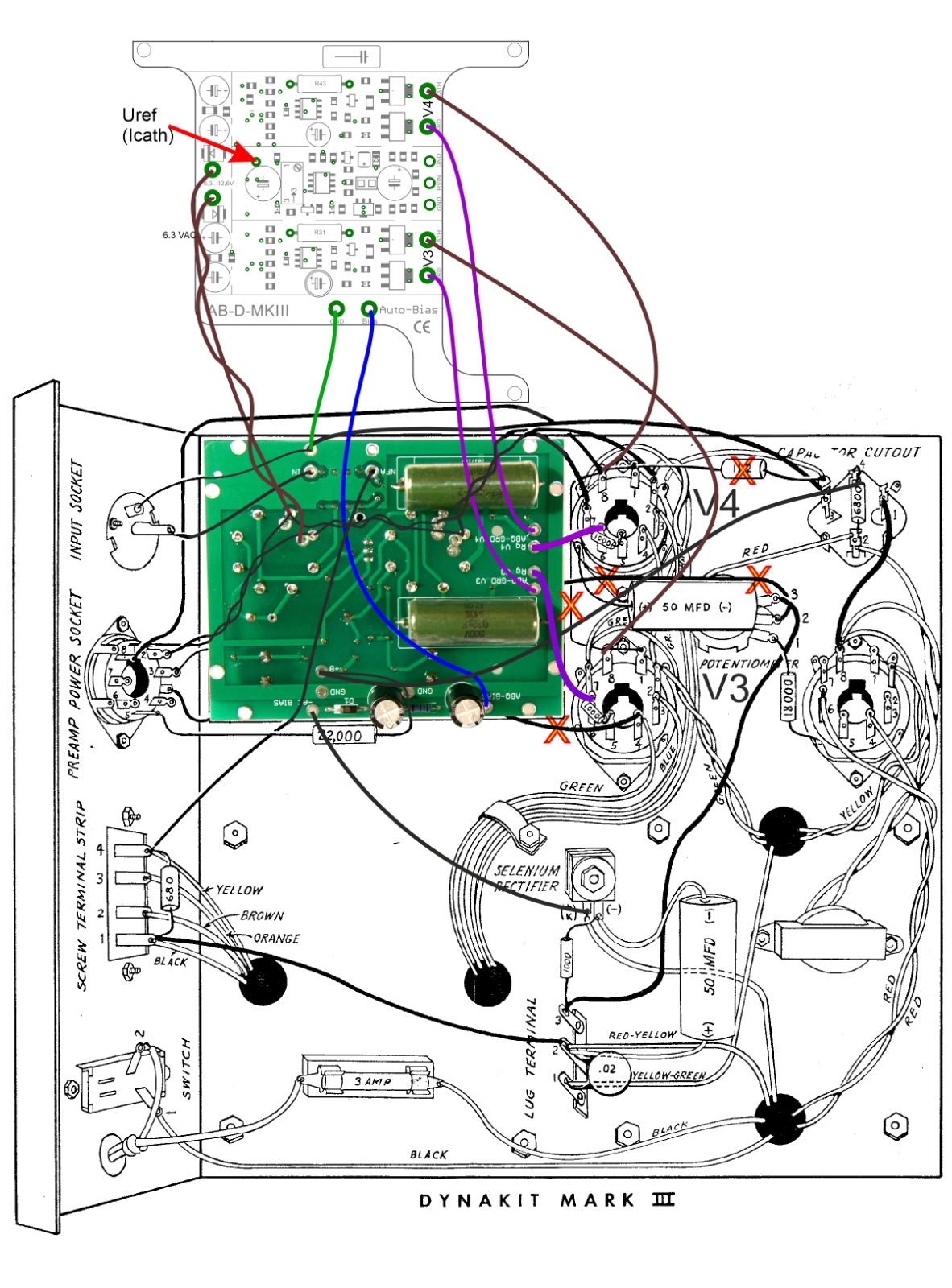Dynaco MK3 + AB MKIII + AB ultimate upgrade kit, auto bias for tubes 12AU7 | eBay